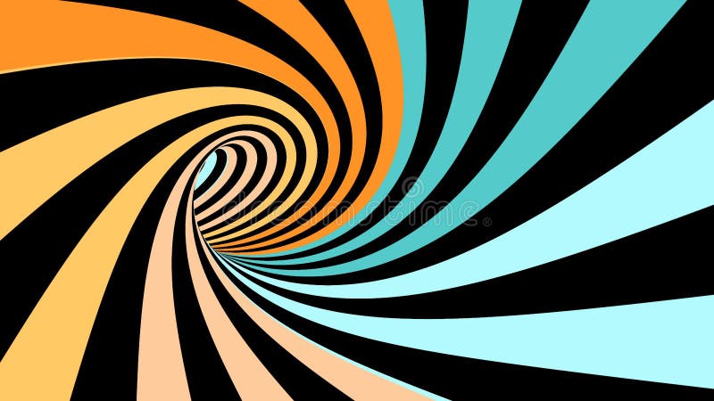 Hypnotic spiral illusion stock illustration. Illustration of illusion ...