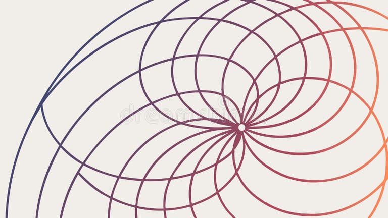 Hypnotic Spiral Pattern with Intersecting Abstract Lines Illustration ...