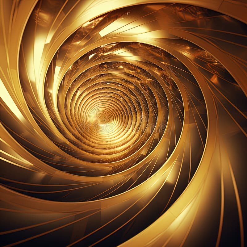 The Hypnotic Spiral Visually Rotates, Creating a Feeling of Harmony and ...