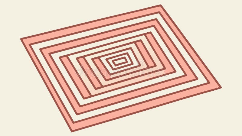 Hypnotic Square Labyrinth Pattern, Optical Illusion Geometric Art ...