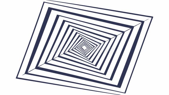 Hypnotic Square Spiral Pattern, Optical Illusion, Vector Design Generative AI Stock Vector ...