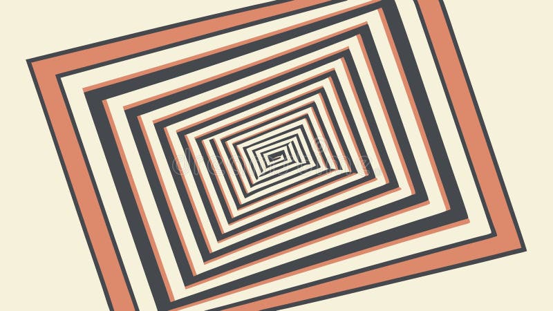 Hypnotic Square Tunnel Illusion Abstract Geometric Vector Background, Vector Design Generative ...