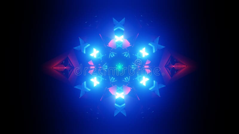 Hypnotic Strobes Create a Mesmerizing Dance in a Pulsating Neon VJ Loop ...