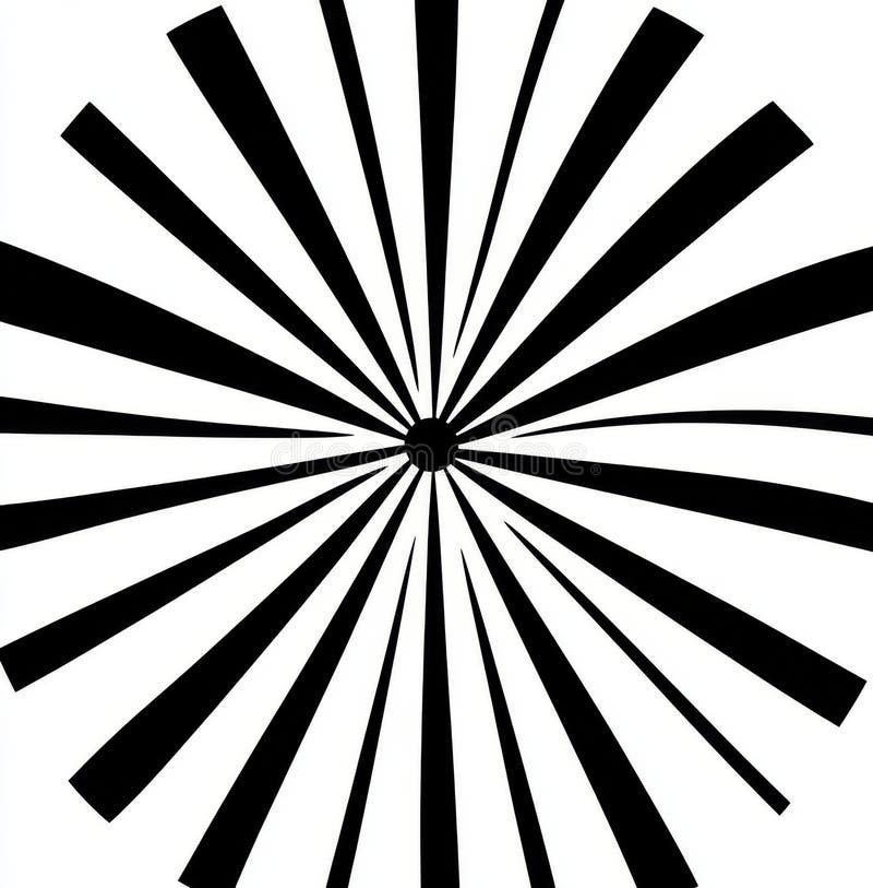 Hypnotic Swirl Lines Generate a White and Black Abstract Optical ...