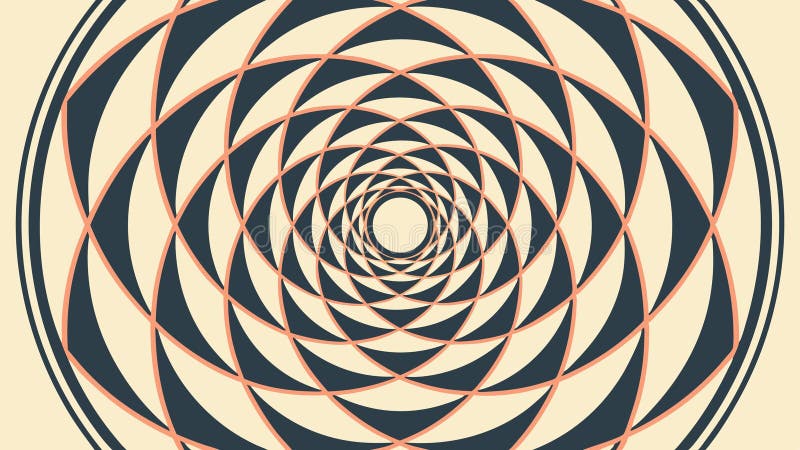 Hypnotic Swirling Geometric Pattern, Optical Illusion, Vector Design ...