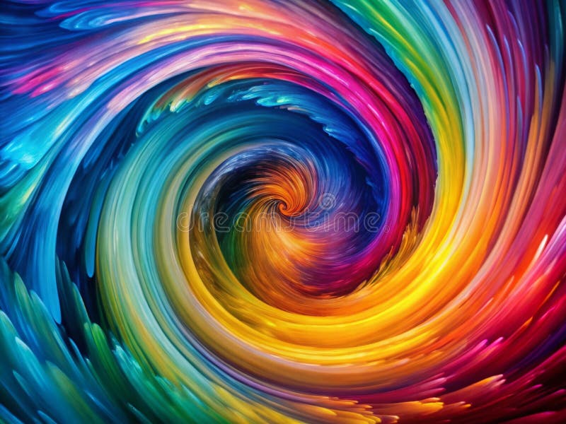 Hypnotic Swirling Streams a Visual Symphony of Color and Motion in ...