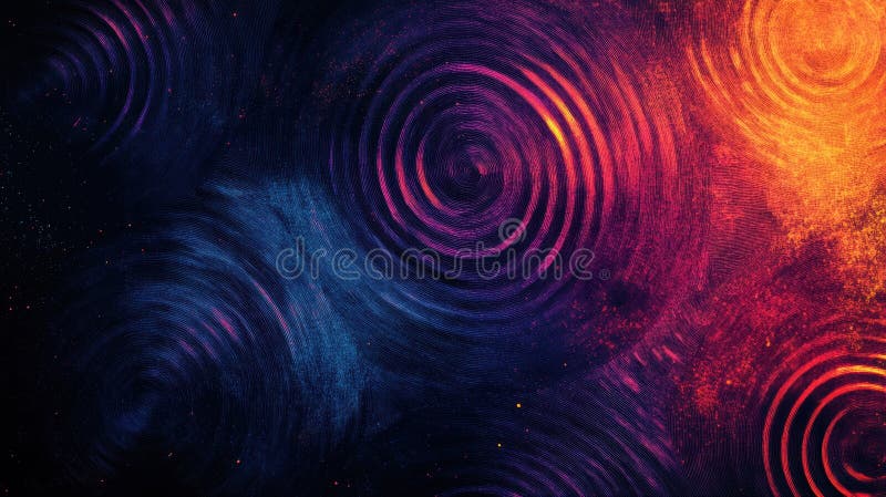 Hypnotic Swirls and Patterns on Dark Background, Mind Control Banner ...