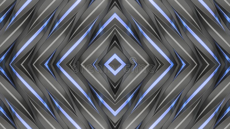 Hypnotic Symmetrical Animation. Animation. Diamond Pattern Moves Slowly ...