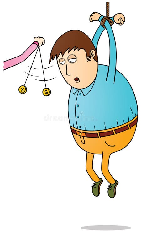 Hypnotizing stock vector. Illustration of coin, magic - 29308704