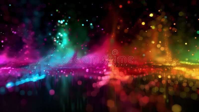 A Hypnotizing Array of Color Bursts on a Holographic Spectrum Set ...