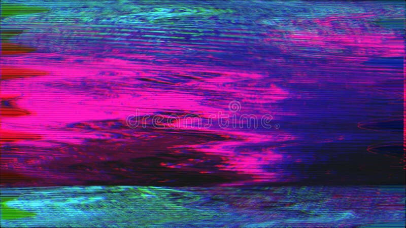 Hypnotizing Bad Tv Imitation Flare Iridescent Background. Stock Video ...