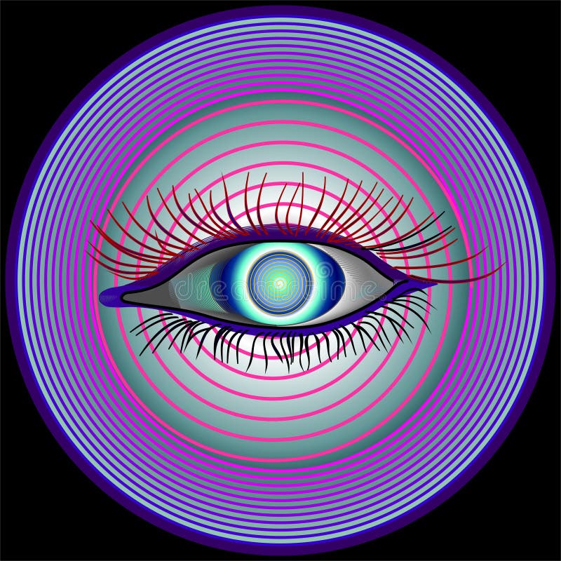 Hypnotizing view stock illustration. Illustration of hypnotic - 19209038