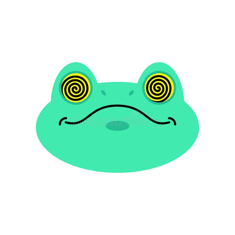 Hypnotoad Isolated. Toad with Spiral Eyes for Hypnotizing Stock Vector ...