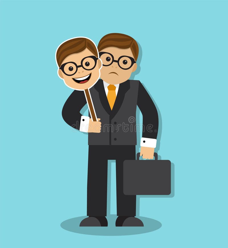 Hypocrisie Dans La Vie Moderne Illustration de Vecteur - Illustration ...