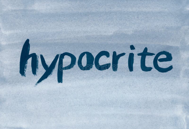 Hypocrite arkivfoto. Bild av tecken, gouache, fejka - 130583140
