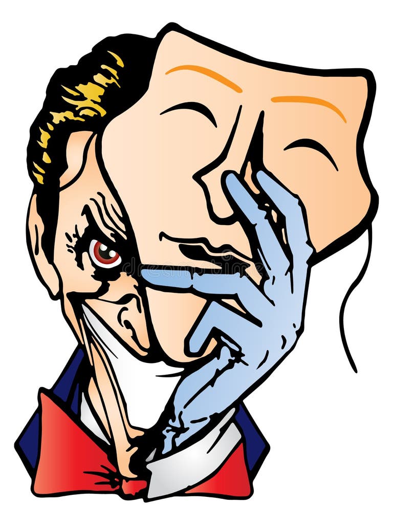 Mask Hypocrite Stock Illustrations – 339 Mask Hypocrite Stock ...