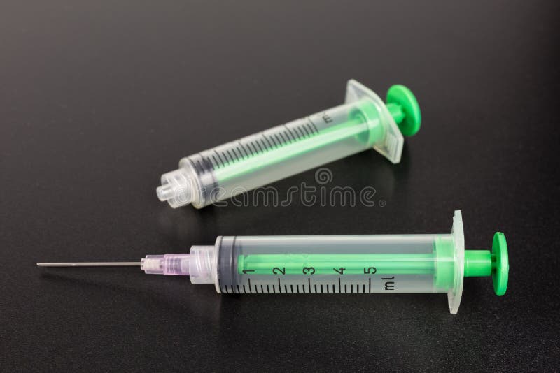 Hypodermic syringe stock image. Image of vaccine, plastic - 67055345