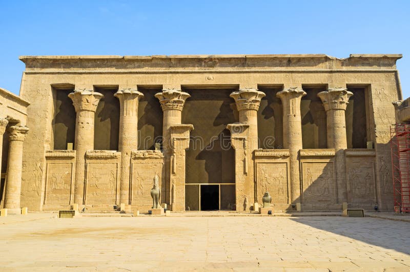The Hypostyle Hall of Kom Ombo Temple Stock Photo - Image of ombos ...