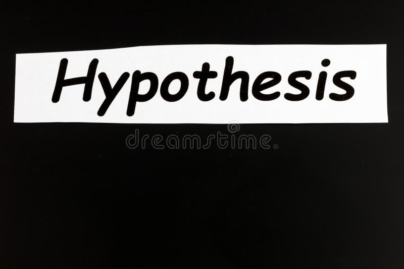 Hypothesis Research Test Science Experiment Analysis Stock Photo ...