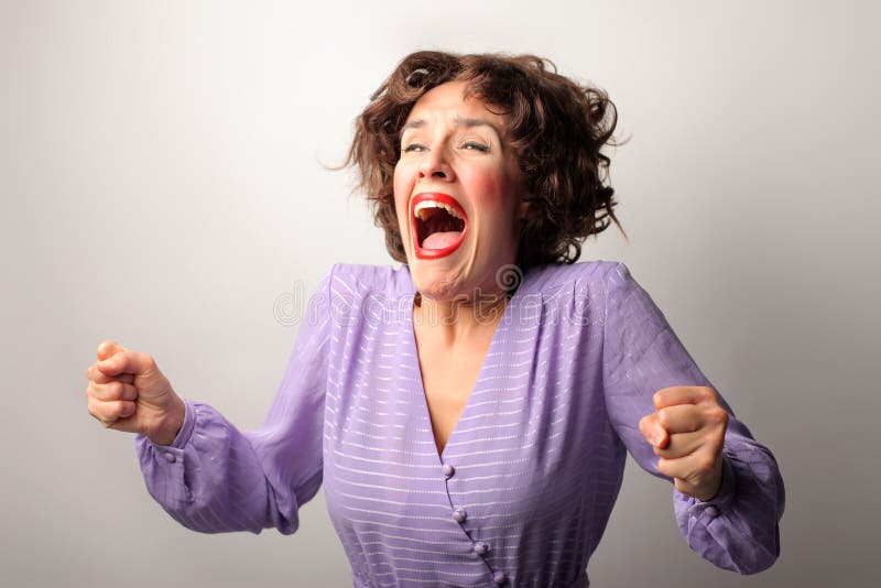 Hysteria stock photo. Image of portrait, anger, girl - 13958000