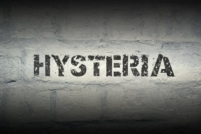Hysteria WORD GR stock photo. Image of wall, schizophrenia - 82237442