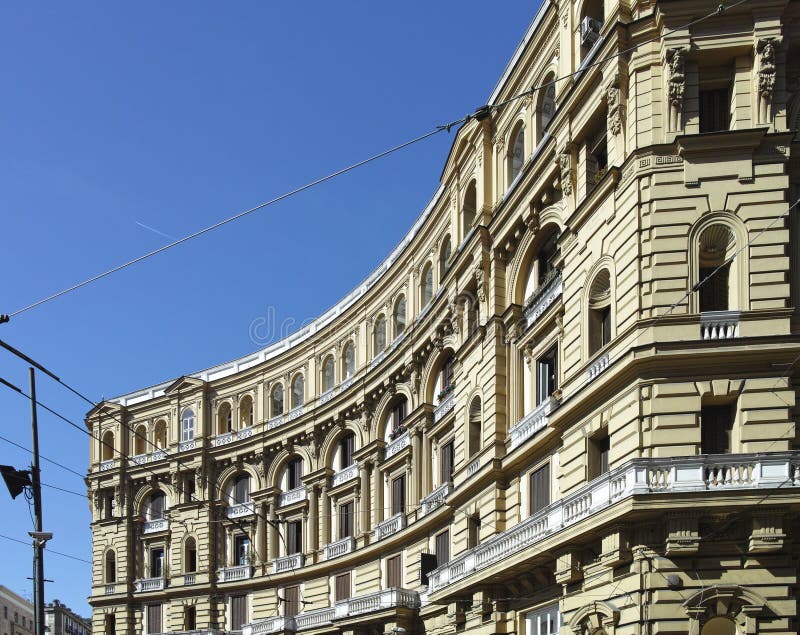 Hystorical Naples Architecture Stock Image - Image of medieval, italy ...