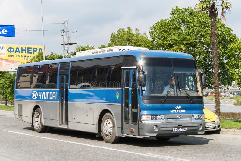 Hyundai Aero 600 redaktionell arkivbild. Bild av buss - 74424397