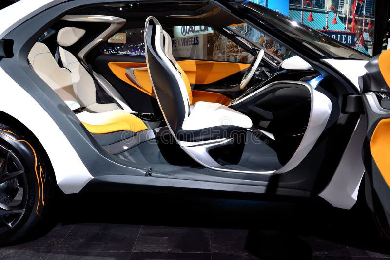 Hyundai Concept Car Interior Editorial Stock Photo - Image of ...