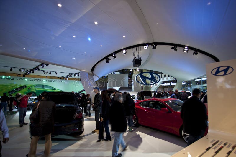 Hyundai Exhibit at 2010 Autoshow Editorial Image - Image of ...