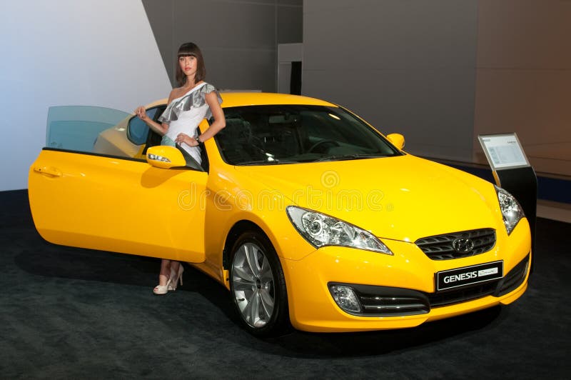 Genesis G70 on Display during Los Angeles Auto Show Editorial Photo ...