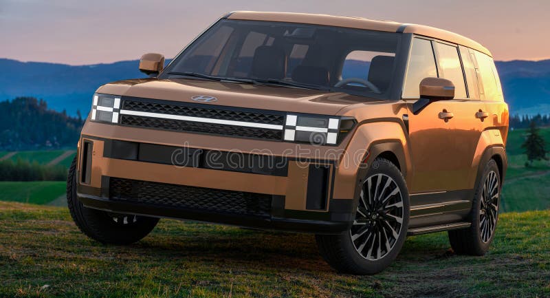 Hyundai Santa Fe: the Adventurous Compact SUV Editorial Photography ...