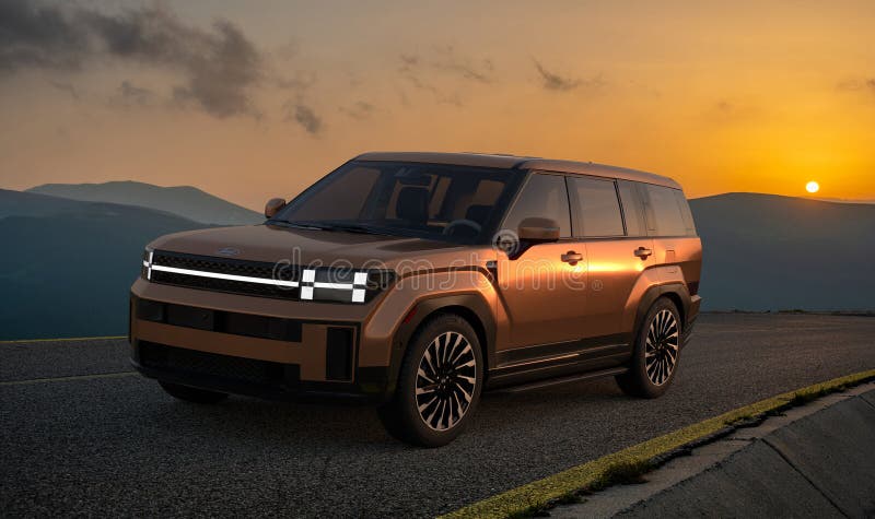 Hyundai Santa Fe: the Adventurous Compact SUV Editorial Image - Image ...