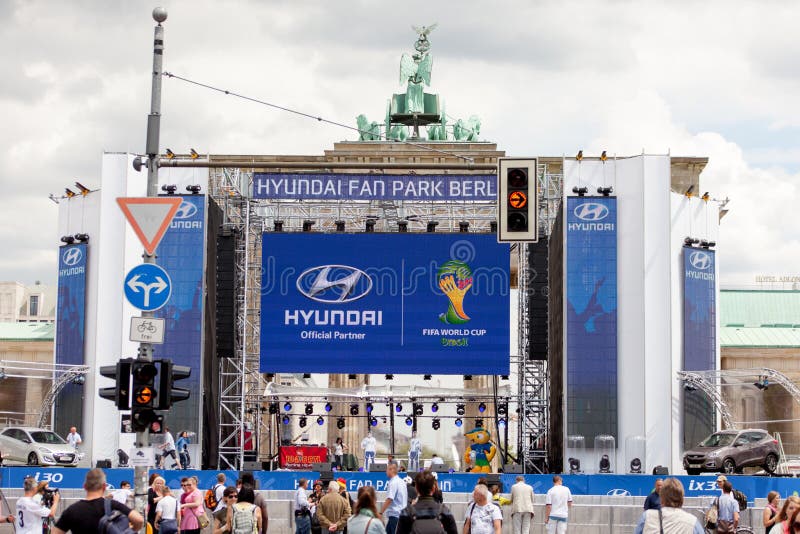 Hyundai World Cup Fan Park editorial image. Image of world - 41691935