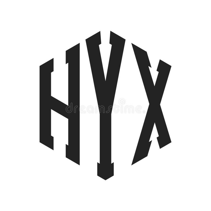 HYX Logo Design. Initial Letter HYX Monogram Logo Using Hexagon Shape ...