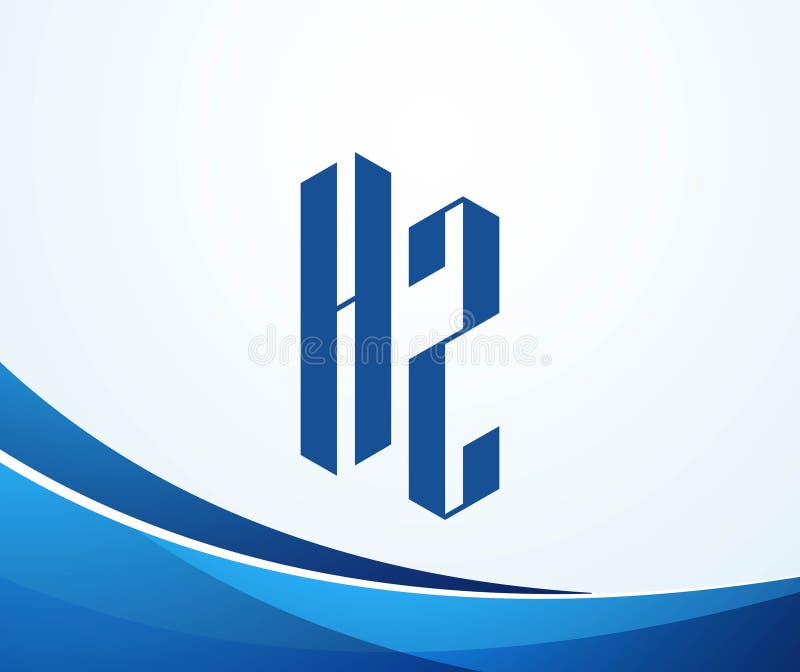 HZ Alphabet Letter Logo Design Template Elements Stock Vector ...