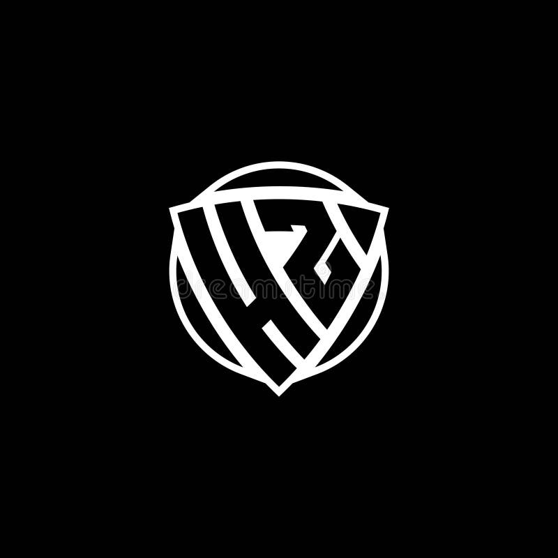 HZ Logo Monogram Triangle Shield and Circle Shape Stock Vector ... HZ Logo Monogram Triangle Shield and Circle Shape Stock Vector ...
