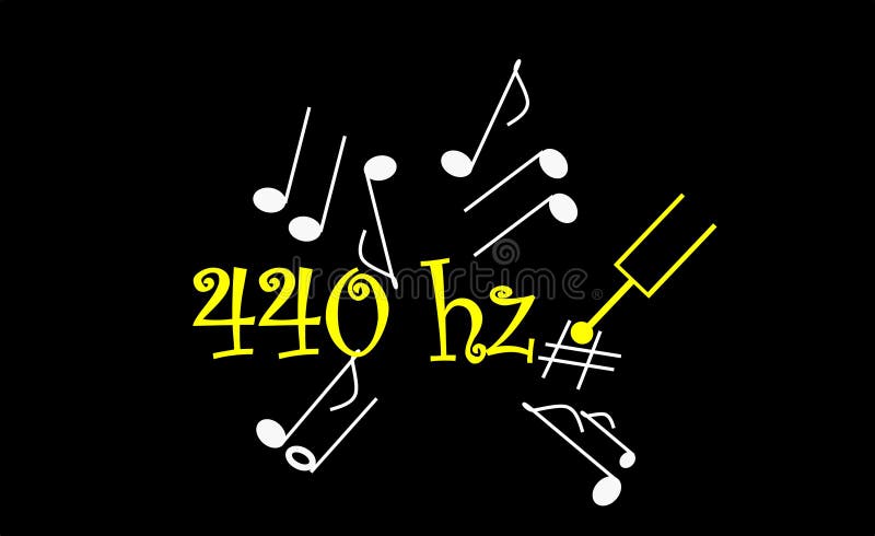 440 Hz. Logo or Symbol of Cramerton Icon. Tuning Fork. Against the ...