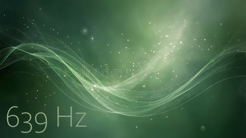 639 Hz Solfeggio Frequency – Heart Chakra Light Stock Illustration ...