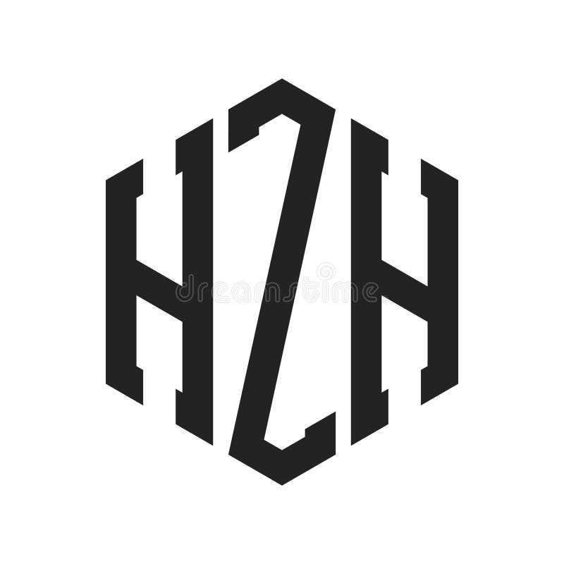 HZH Logo Design. Initial Letter HZH Monogram Logo Using Hexagon Shape ...