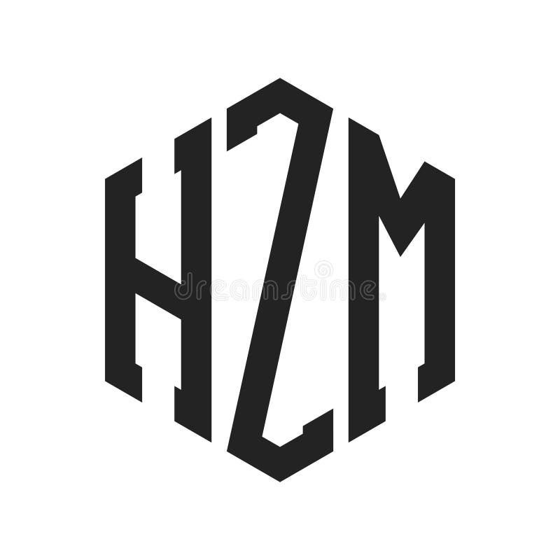 HZM Logo Design. Initial Letter HZM Monogram Logo Using Hexagon Shape ...
