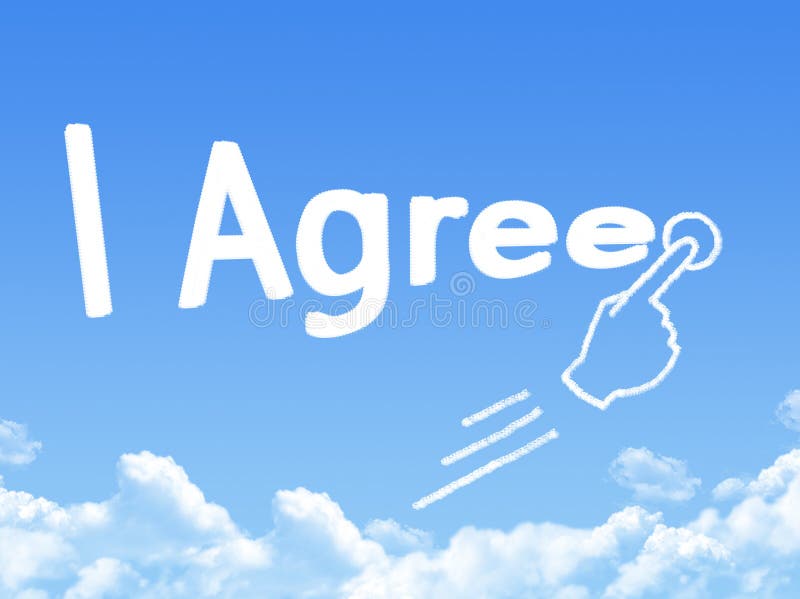 I agree stock illustration. Illustration of white, moral - 29574565