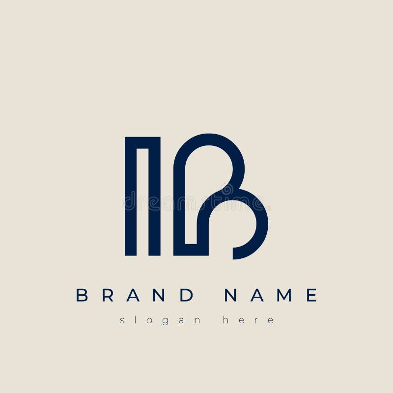 IB Alphabet Letter Icon Logo Stock Vector - Illustration of minimal ...