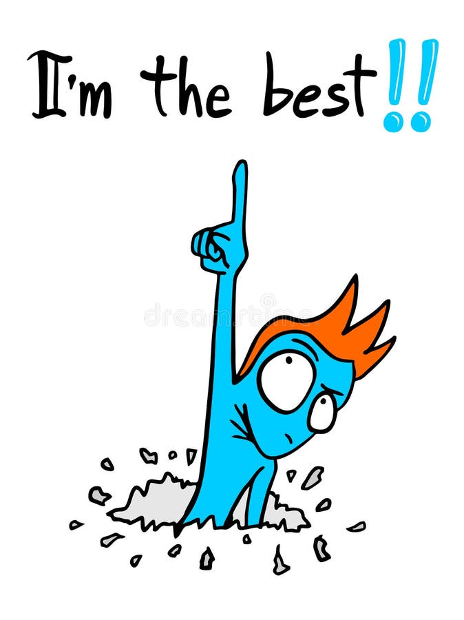 I am the best message stock vector. Illustration of design - 54124351