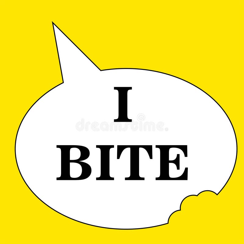 I Bite - logo - stock illustration. Illustration of pattern - 129778740