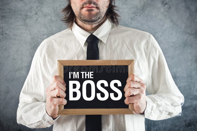 I am the Boss stock image. Image of business, office - 36889701