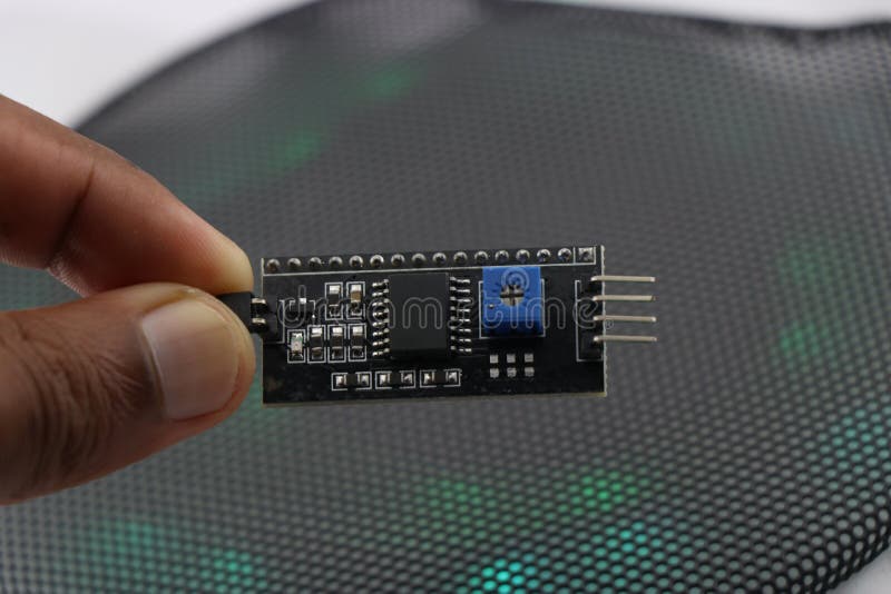 I2c Module For Displaying Characters In Lcd Electronic Components For