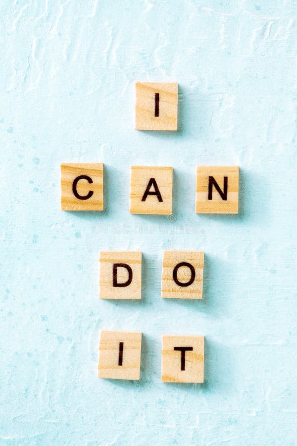 I Can Do it, Inspirational Banner, the Concept of Positive Motivation ...