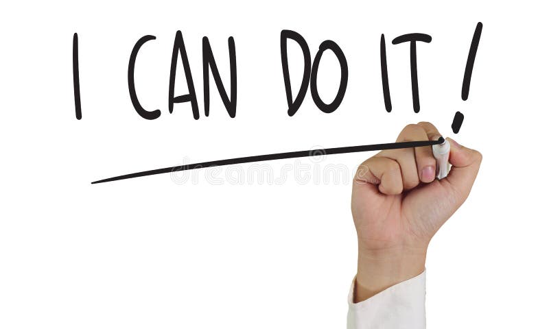 You Can Do it! Note on Pinboard Stock Photo - Image of motivational ...