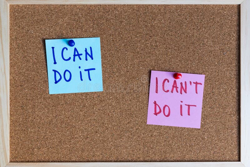 Sticky Notes on a Coffe Cup at Office Desk. Wake Up and Smile. Begin ...