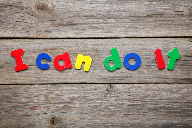 I can do it stock image. Image of color, bright, positivity - 53372421